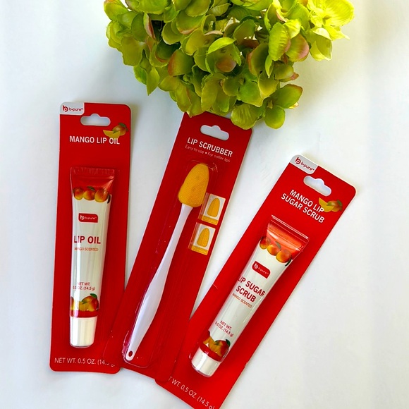 b-pure | Makeup | Gift Set Mango Lip Oil Sugar Scrub And Lip Scrubber ...